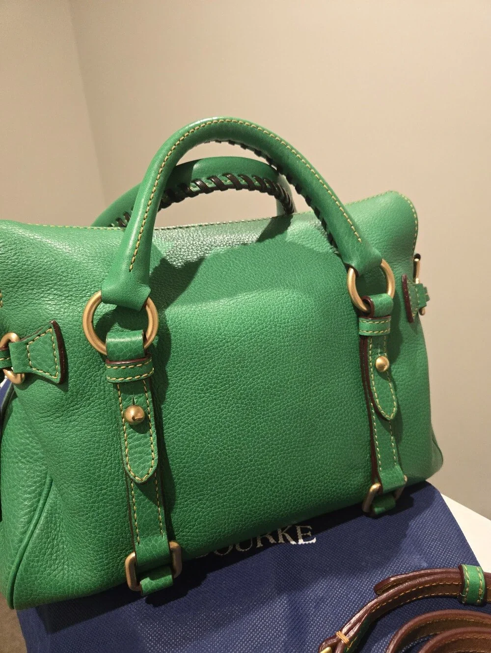 Dooney & Bourke | Bags | Rare Dooney Bourke Kelly Green Florentine ...